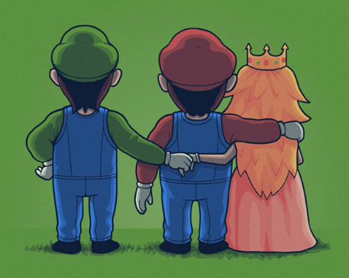 마리오 형제의 삼각관계, 피치 공주·루이지의 관계는?