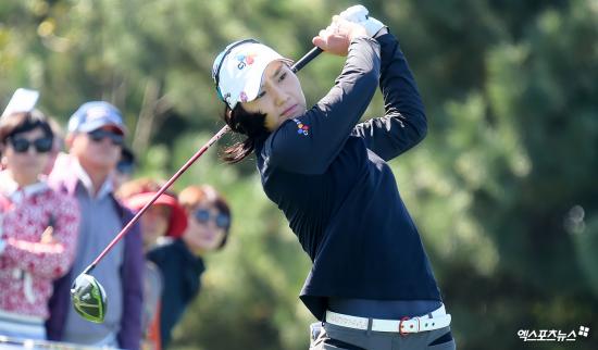 [엑's HD] 김민선 '날카로운 티샷'(LPGA KEB하나은행 챔피언십)