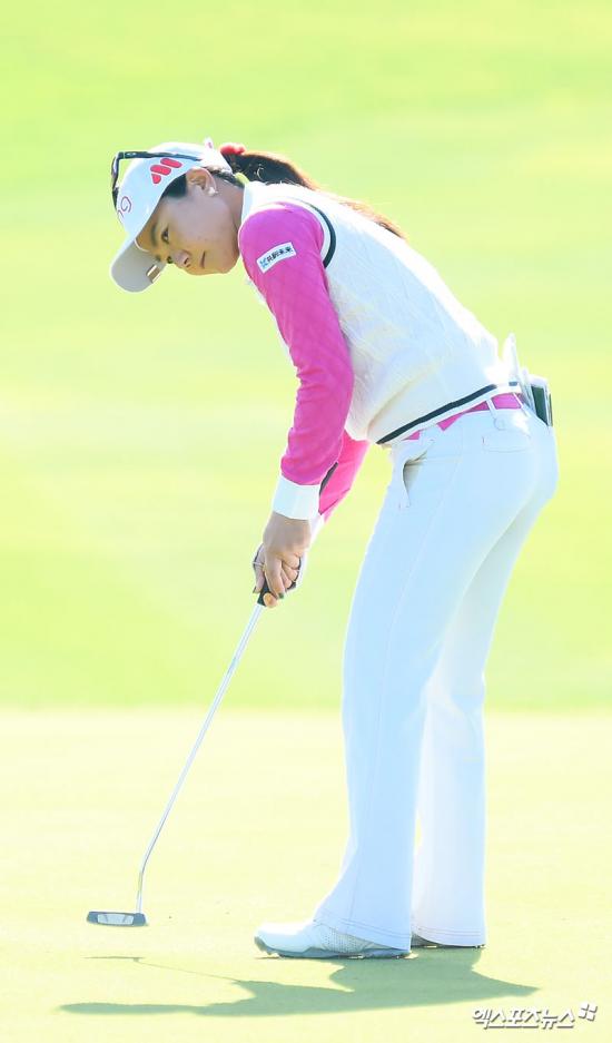 [엑's HD] 우에하라 '매의 눈으로'(LPGA KEB하나은행 챔피언십)