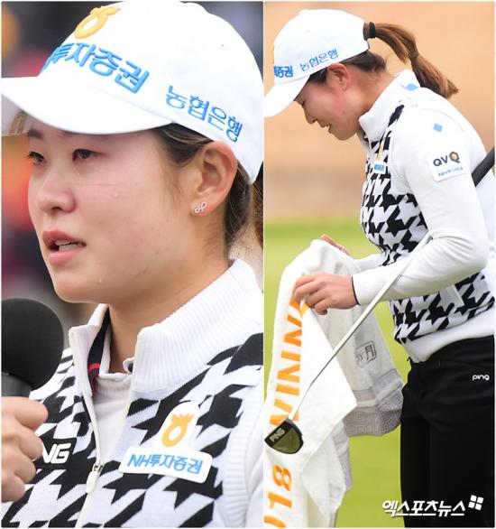 [엑's HD화보] '통산2승' 박민지 'KLPGA 최종전, 눈물의 시상식'