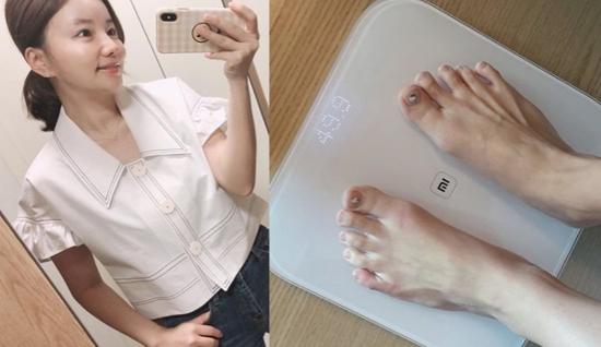 '안현수♥' 우나리, '165cm·49kg' 인증…이렇게 말랐는데 또 다이어트? [전문]