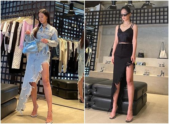 '166cm·49kg' 소녀시대 유리, 각선미 드러낸 파격 패션도 완벽 소화