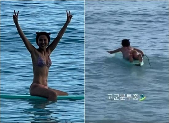 마이큐♥ 김나영 과감한 늘씬 비키니 몸매…하와이 홀린 유쾌함