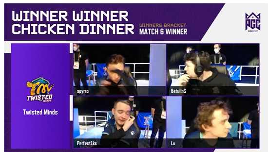 TWIS, 침착함으로 결국 매치6 치킨…'그랜드 파이널이 보인다' [PGC 2022]