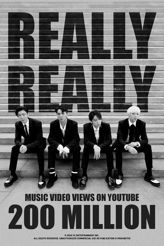 "메가 히트곡의 저력!"…위너, 'REALLY REALLY' MV 2억뷰 돌파