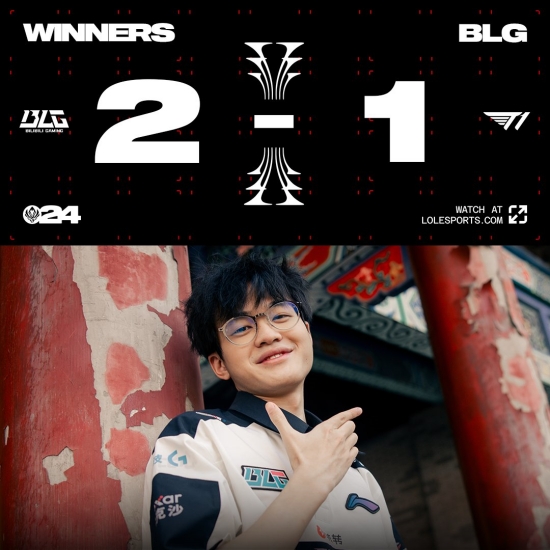 연이은 한타에서 승리한 BLG, T1 제압하며 3세트 승리…세트스코어 2대1 (MSI)