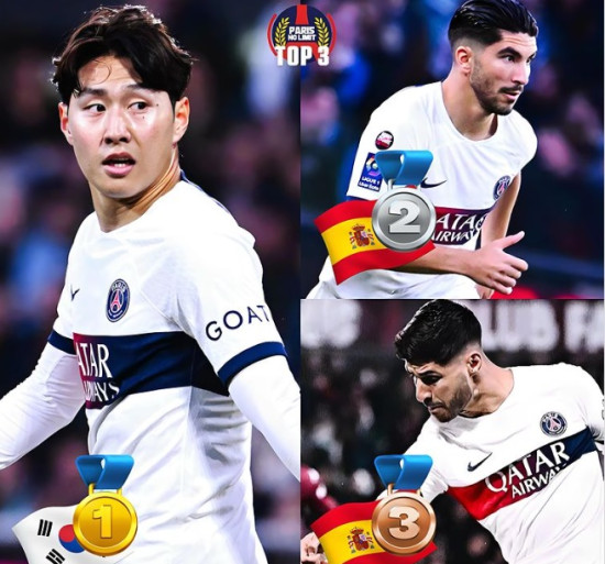 '태극기 펄럭' 이강인 해냈다, 최종라운드 1골 1도움→PSG 팬 투표서 MVP 선정