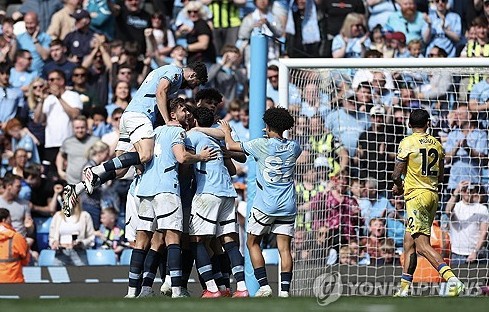 '방출 앞둔 KDB 1골 1AS' 맨시티, 팰리스전 0-2→5-2 역전승…리그 4위 등극 '챔스 보인다' [PL리뷰]