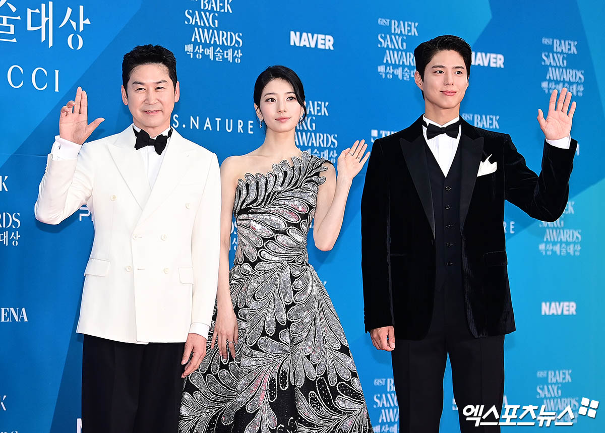 신동엽-수지-박보검 '백상예술대상 3MC'[엑's HD포토]