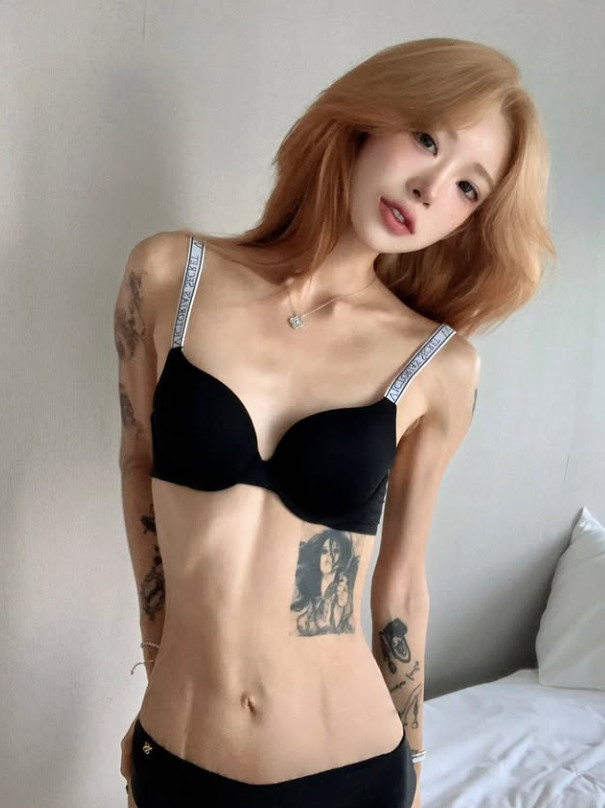 '170cm 41kg' 최준희, 갈비뼈 다보여…"없는 가슴도 만들어 줌"