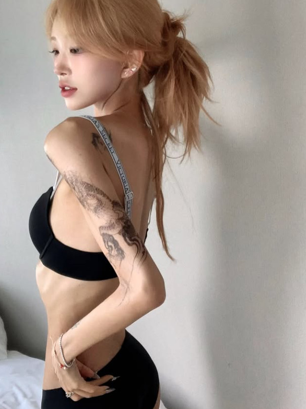 '170cm 41kg' 최준희, 갈비뼈 다보여…"없는 가슴도 만들어 줌"