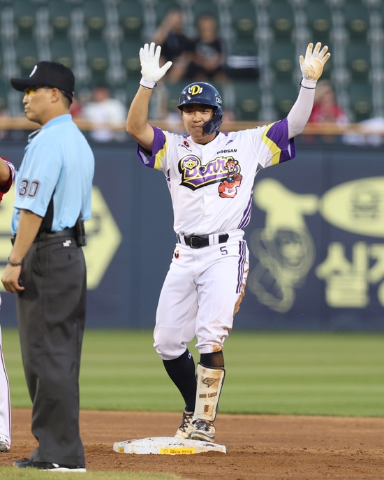 도루→홈런→3안타 케이브 대폭발! 두산, SSG 6연승 저지…1G 팀 5홀드+김택연 멀티이닝 SV [잠실:스코어]