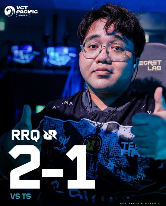 '난전 끝에 쟁취한 승리'…RRQ, 세트스코어 2대1로 TS 제압 (VCT 퍼시픽) [종합]